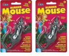 2 Realistic Full Size Fake Rubber Mouse - Lifelike Halloween Toy Fun ...