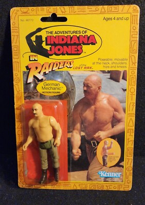Indiana Jones VINTAGE German Mechanic ( 1982) Raiders Of The Lost Ark ...