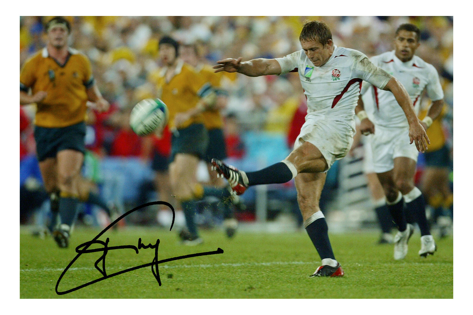 Jonny Wilkinson Signed Photo A4 Print Autograph Rugby England 2003 ...