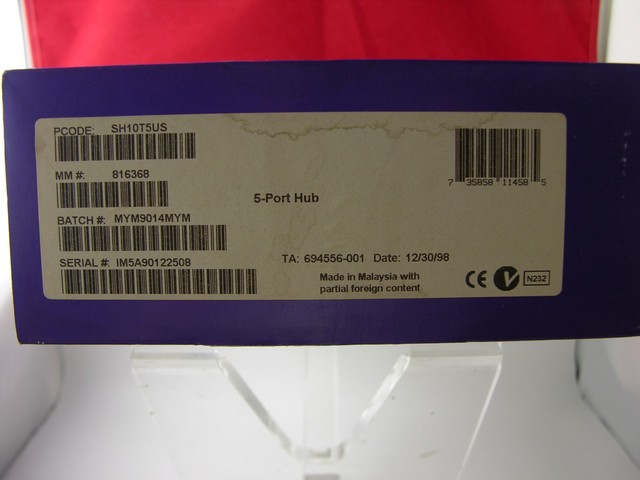 Intel InBusiness (SH10T5US) 5-Ports External Hub stackable for sale ...