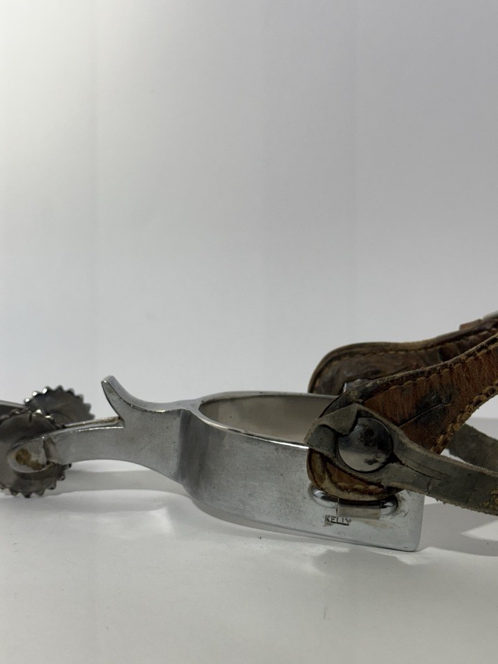 Vintage Kelly Cowboy Spurs 2 1/2” Shank 3 1/2” Heel Band Width | eBay
