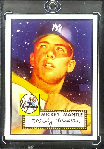 RARE Mickey Mantle STARRY NIGHT '52 Topps SP Insert Card ☆NICE☆ | eBay