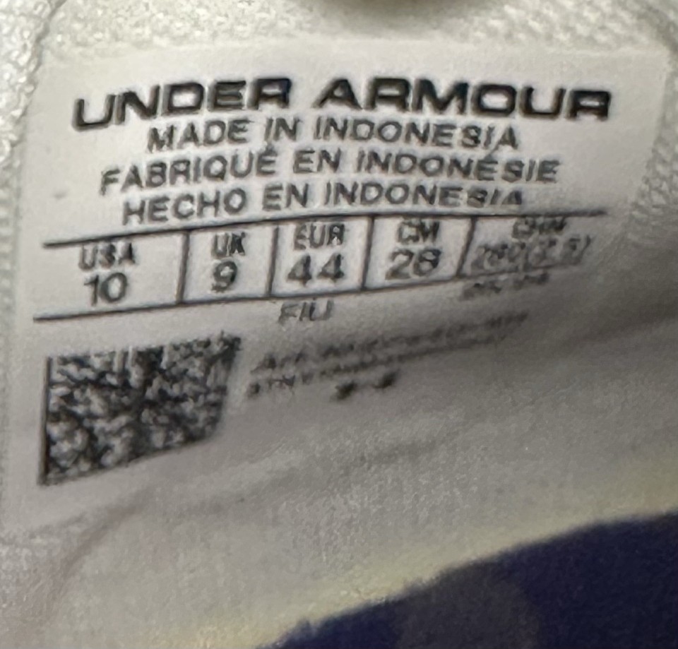 Under Armour Bryce Harper 9 Turf Baseball Shoes Men's 10 Indoor White ...