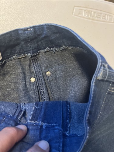 Vintage Chemin De Fer Women’s Blue Jeans Talon 42 Zipper 23x25.5” EUC ...