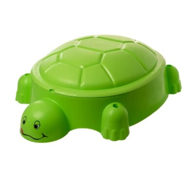 Turtle Sand Box Outdoor Little Kid Perfect Gift Play Cover Backyard Lid ...