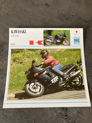 CARTE FICHE MOTO collection ATLAS KAWASAKI ZZR 1100 | eBay