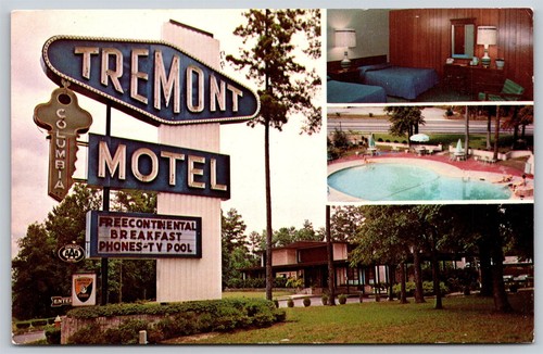 Postcard Tremont Motor Inn, Cayce (Columbia) SC V174 | eBay