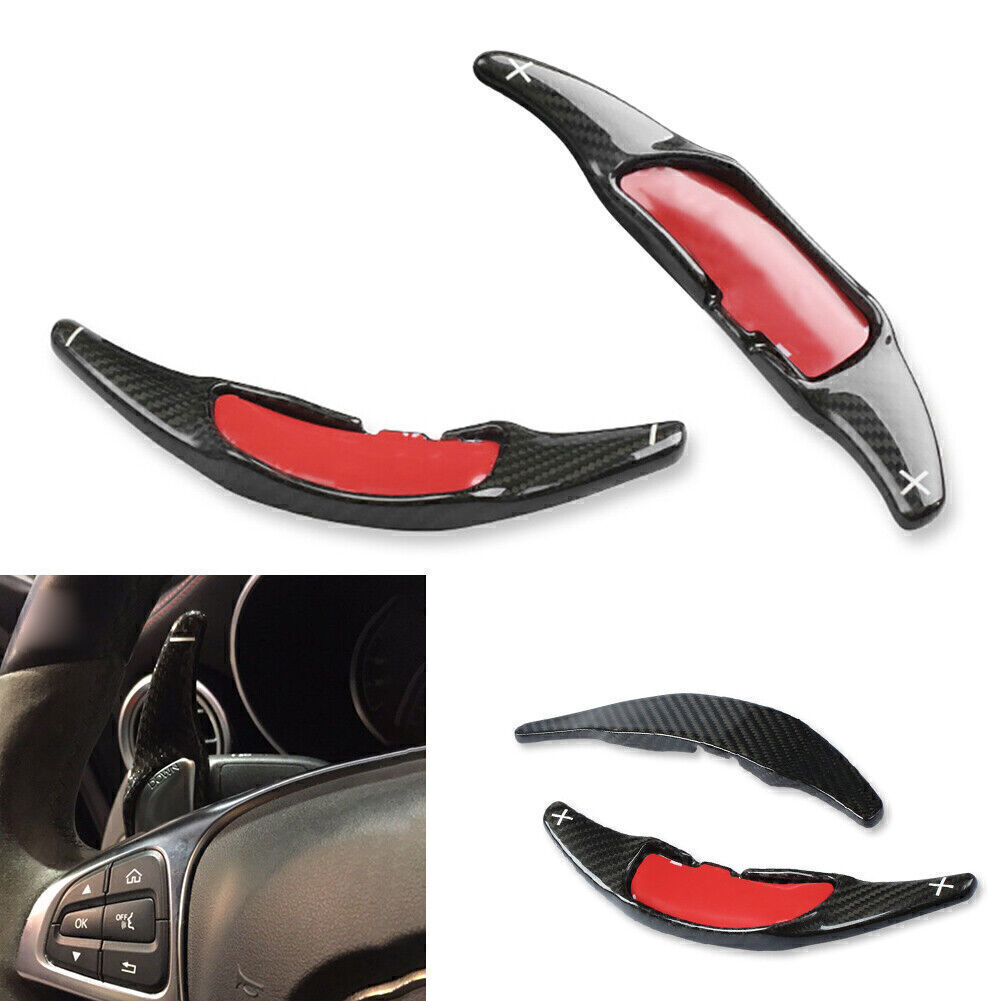 Steering Wheel Shifter Paddle Extension Carbon Fiber For Benz AMG A45 ...