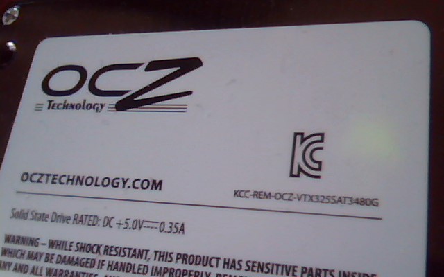 2.5 Hard Disk Drive OCZ Technology 60GB SSD SATA III Vertex VXT3-25SAT3 ...