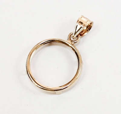 14k solid Yellow gold 4-Prong Coin Bezel Frame 1/20 Oz Panda #B1 | eBay