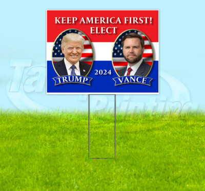 TRUMP VANCE 2024 MAGA FJB 18x24 Yard Sign Snipe Election YS00072 | eBay