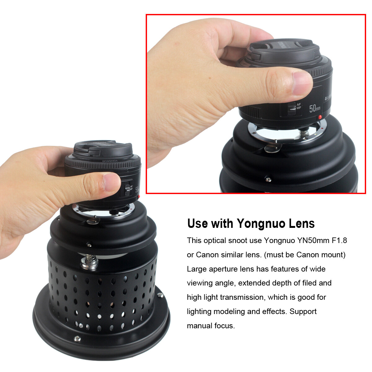 Focalized Optical Snoot Elinchrom Mount Lighting Effects for Stuido ...