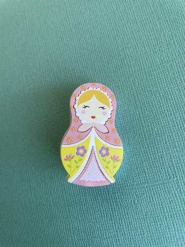 Acrylic Babushka Brooch, Statement Russian Doll Pin, Badge, Curated ...