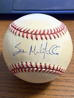 SAM MILITELLO 2 SIGNED AUTOGRAPHED OAL BASEBALL! Yankees! | eBay