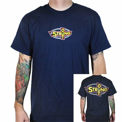 STRUNG OUT - OG Navy Logo - T-shirt - NEW - SMALL ONLY | eBay
