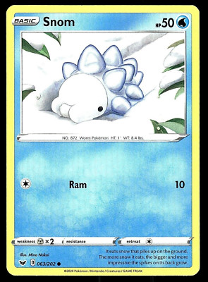 Snom Pokemon TCG Card 063/202 | eBay