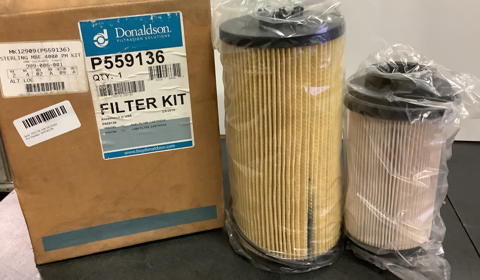 DONALDSON P550762 - Fuel filter cross reference