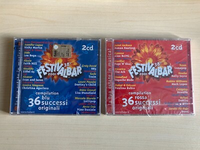 Festivalbar 2001 Compilation Blu + Rossa _ 4 X CD Album _ NUOVI ...