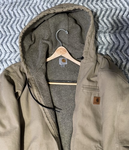 Carhartt J141 Sherpa Lined Hooded Jacket- Size XXL | eBay