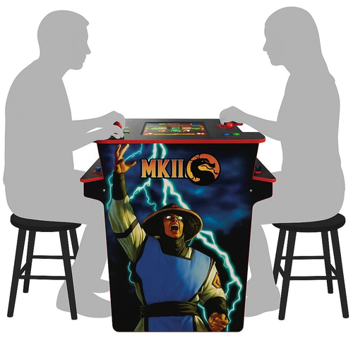 Arcade1Up Mortal Kombat 2 Player FULL SIZE SIt Down Cocktail Table+Wi ...