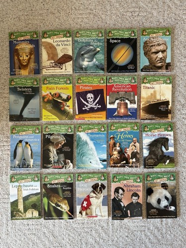 20 Magic Tree House Fact Tracker Research Guide Books Paperback Lot Set ...