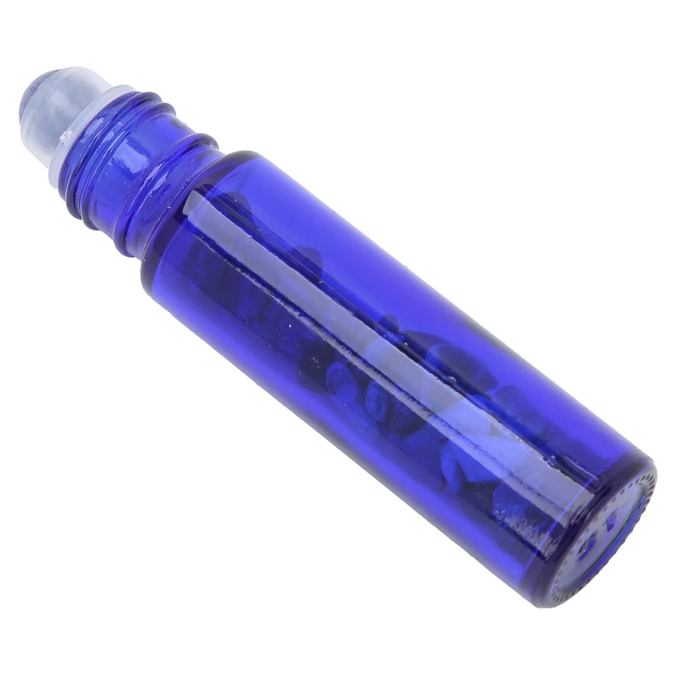 Blue Essential Oil Roller Bottle Simple Portable Glass Roll On Bottle ...