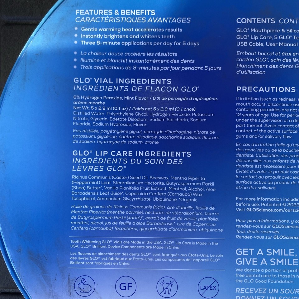 GLO Science — GLO Brilliant Advanced White Smile — Teeth Whitening ...