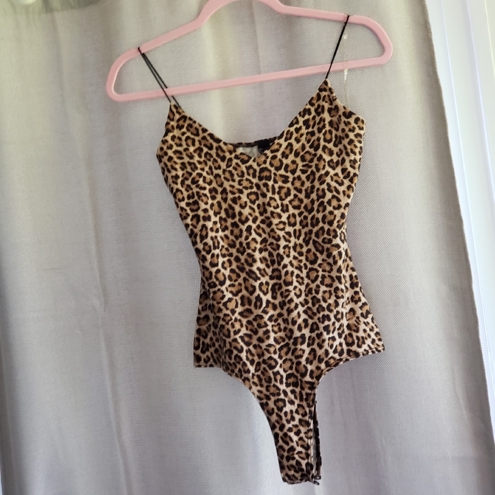 Windsor Bodysuit Black &Tan Animal Print Size M Medium - Gem