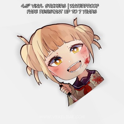 My Hero Academia - Himiko Toga Chibi | Anime JDM Vinyl Window Peeker ...