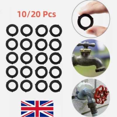 Garden Hose Washers Rubber O-Ring 10/20X Seals Self Locking Tabs for 3/ ...