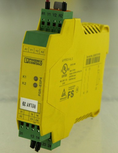 PHOENIX CONTACT 2981017 PSR-SPP- 24DC/ESP4/2X1/1X2 SAFETY RELAY MODULE ...