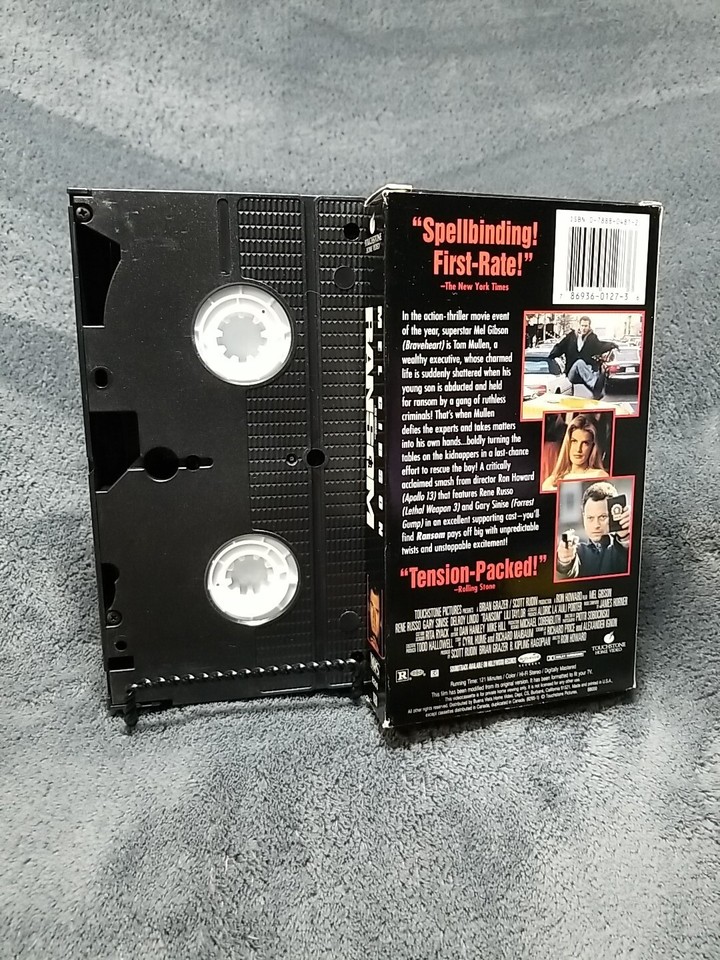 Ransom VHS 1996 Video Tape Mel Gibson Gary Sinise by Ron Howard ...