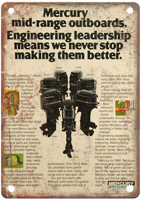 Vintage Ad MERCURY OUTBOARD Motor Reproduction Metal Sign L325 | eBay