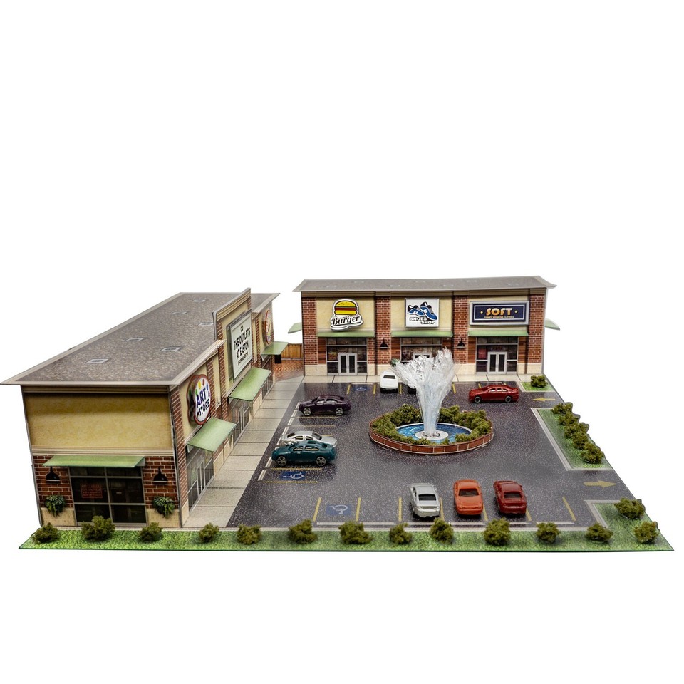 Z Scale Building Kit 1/220 Scale Outlet Mall Model Kit, Fits Micro ...