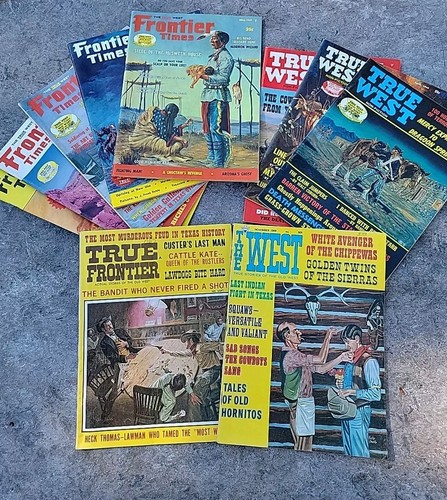 1960-1970 Old True West Frontier MAGAZINES LOT OF 10 TOTAL Very Good ...