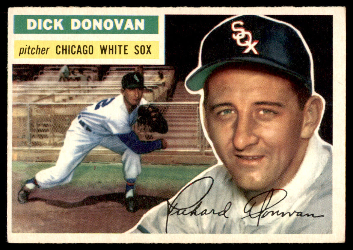 1956 Topps #18 Dick Donovan Gray Back (minor edge wear & wrinkle | eBay