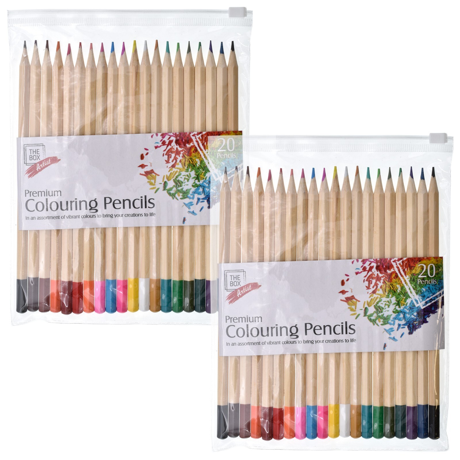 40 PROFESSIONAL COLOURING PENCILS Coloured Pro Artist Art Set Sketching ...