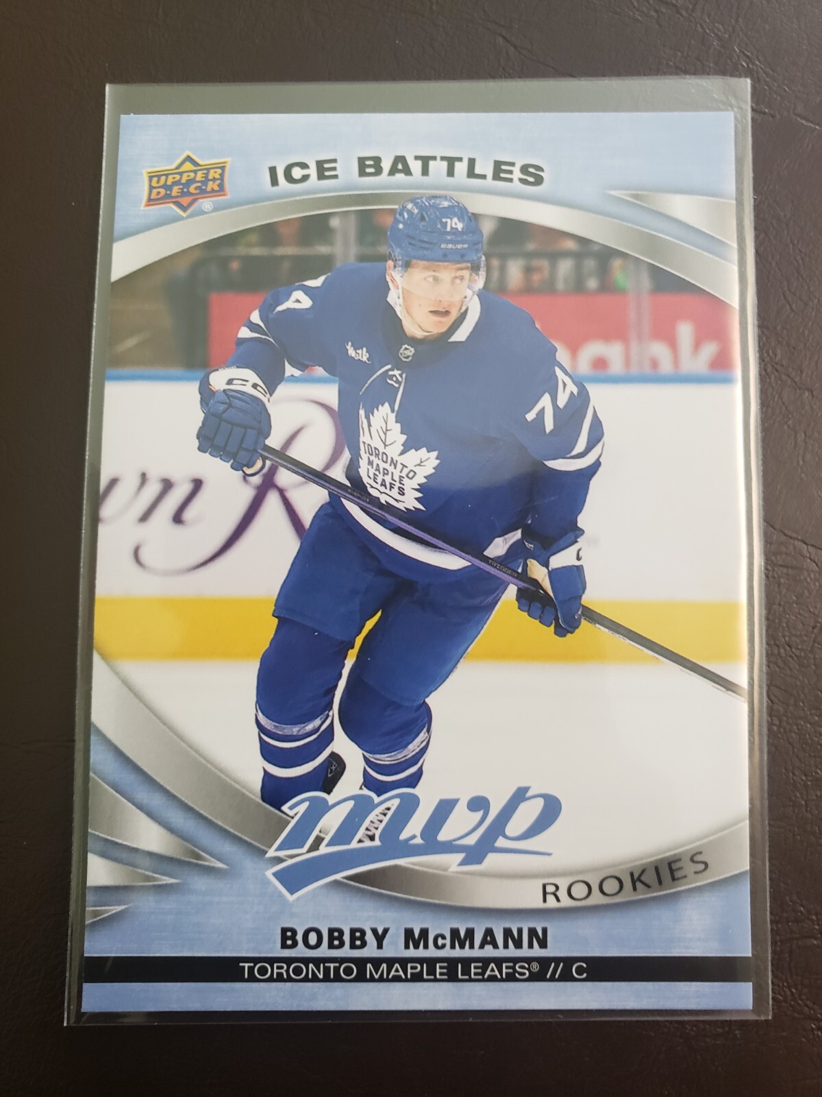 2023-24 Bobby McMann Rookie Ice Battles MVP Hockey Upper Deck Toronto ...