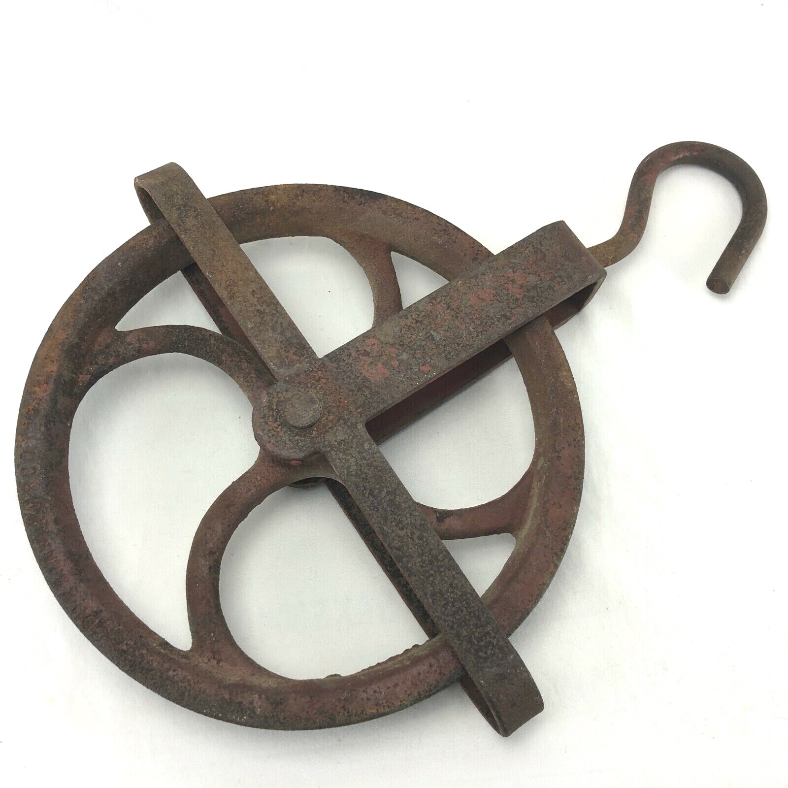 Antique Iron Rope Pulley 9" Dia. Durbin-Durco St Louis MO | eBay