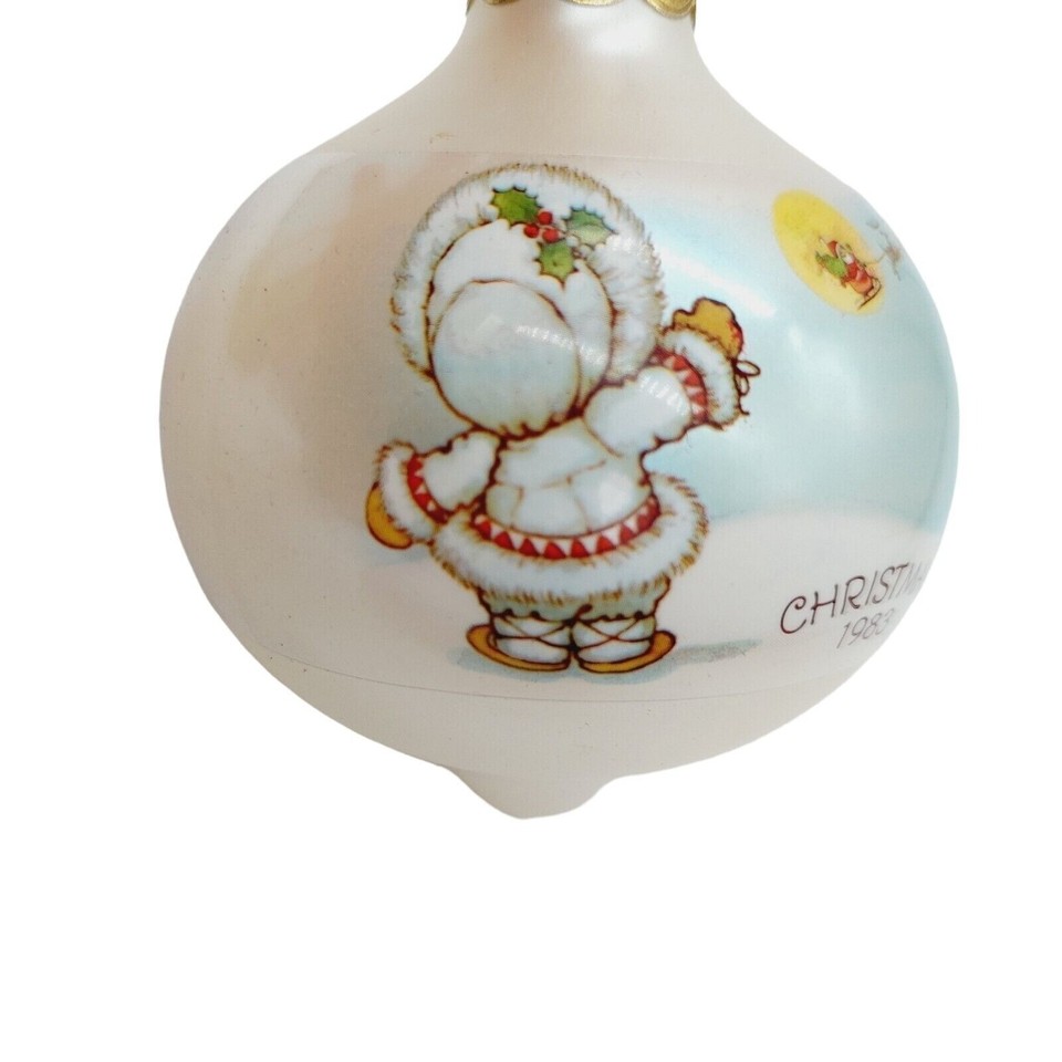 Hallmark Friendship Keepsake Glass Christmas Ornament Bulb 1983 READ | eBay