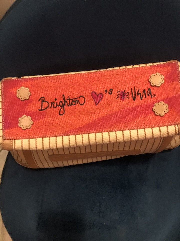 BRIGHTON CELEBRATES VERA NEUMANN COLLECTION EMBROIDERED POPPY TOTE ...