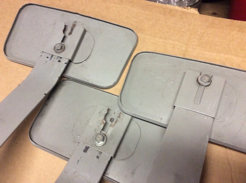 Vintage Gray Heavy Metal Stool Adjustable Seat Back - Good | eBay