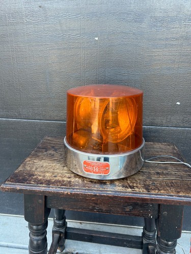 Vintage Federal Sign And Beacon Model 14 Light A2-Amber lens-Dual ...
