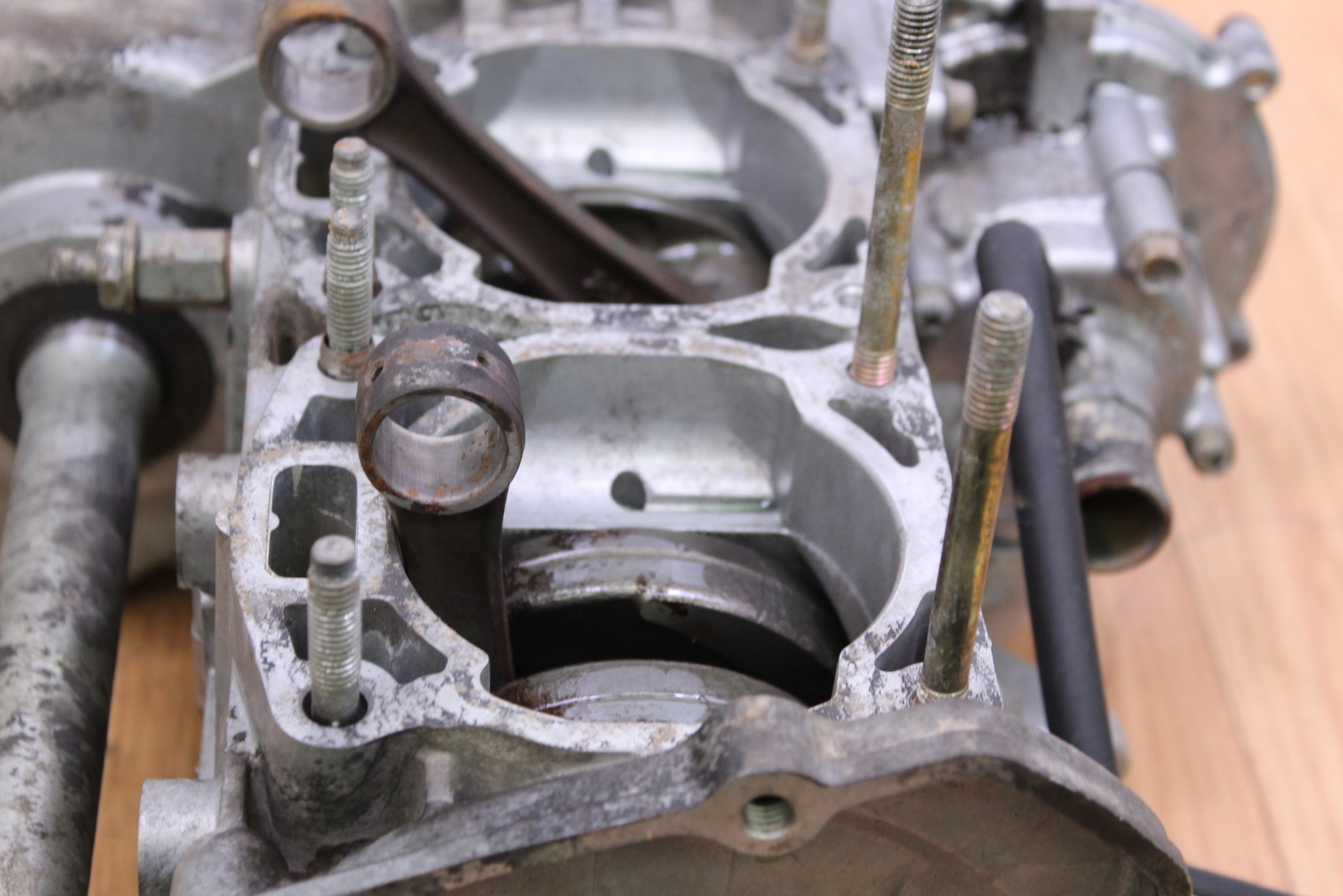 1992 92 YAMAHA V-MAX 4 750 VMAX Lower End Bottom Cases Crank | eBay