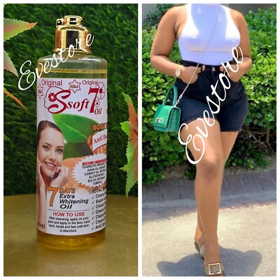 X 1 Soft 7 Tumeric Whitening & Glowing Oil With Honey. Body Repair ...