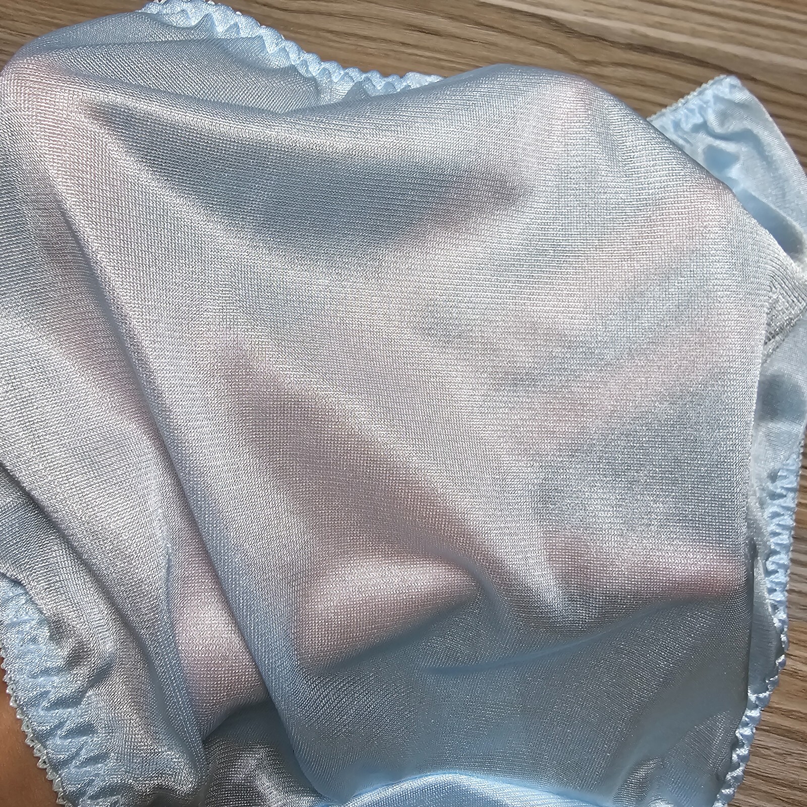 Lot of 5 Vintage Panties Slippery Nylon Sissy Lace Briefs Size 7-8 Hip ...