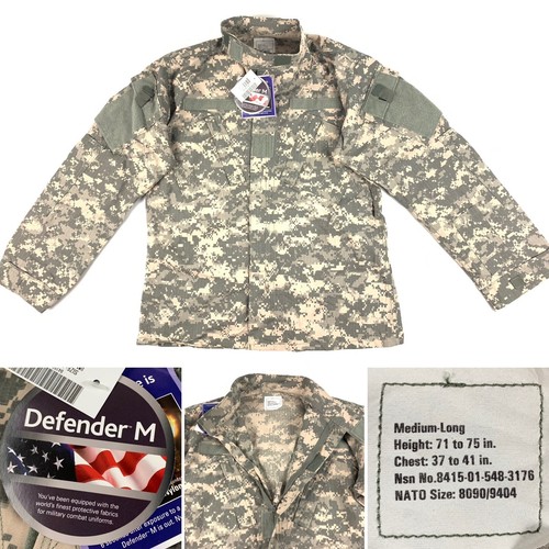 Tencate Defender M Flame Resistant Military Uniform Jacket Camo (FR-ACU ...