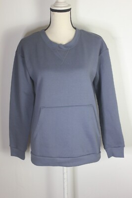 Mondetta Kangaroo Pocket Blue Sweat Top Women's Size S | eBay