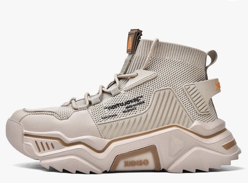 XIDISO Men Fashion Sneakers High Tops Casual Walking Shoes Sports ...