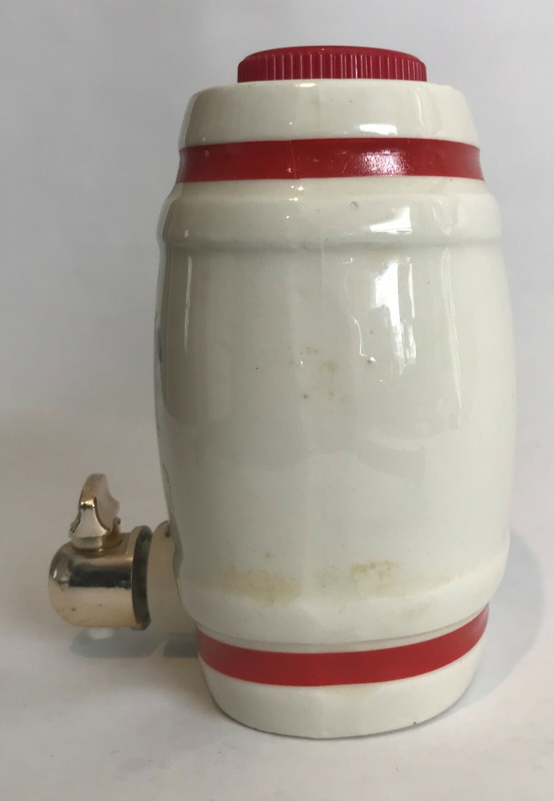Bassware pottery vintage ceramic barrel decanter English Country Fox ...